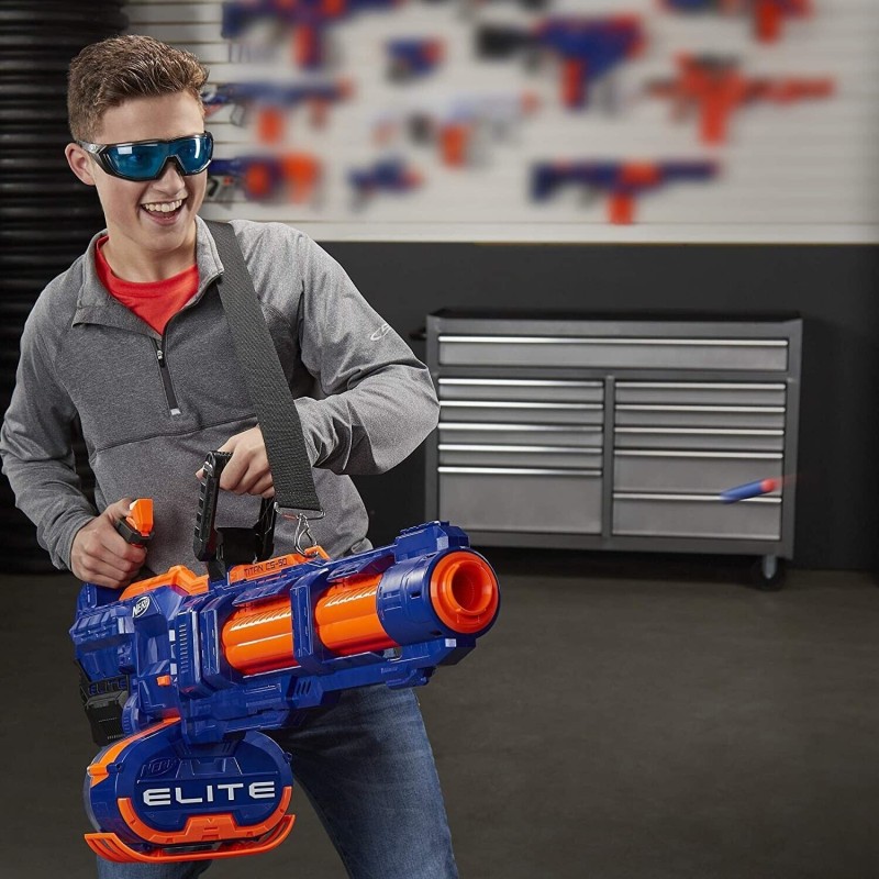 NERF Elite Titan CS 50 Blaster Motorised With 50 Official Darts Ages 8 ...