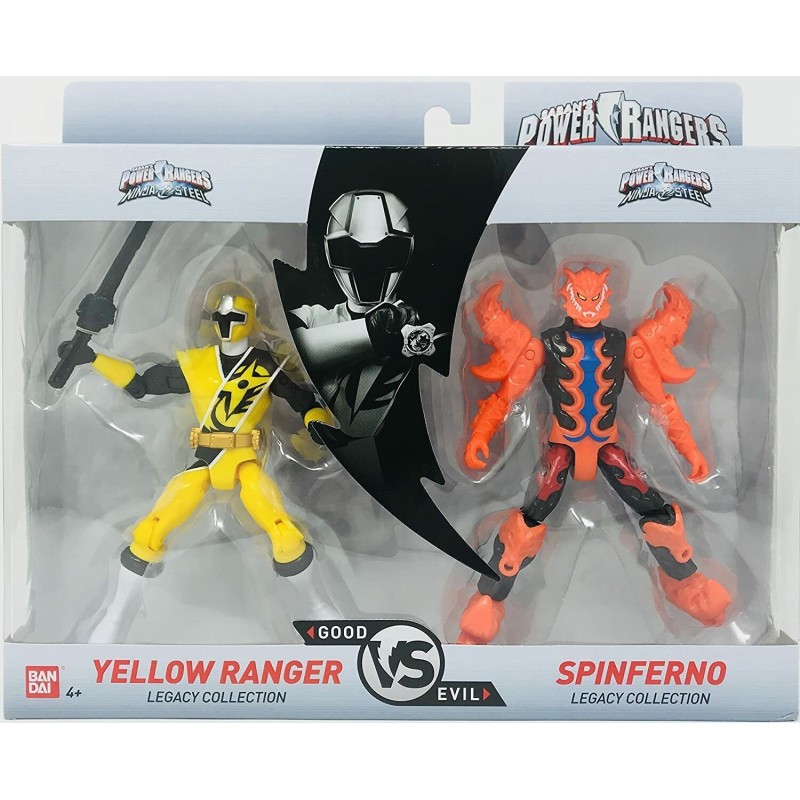 Power Rangers Legacy Collection Yellow Ranger vs Spinferno Good vs Evil ...