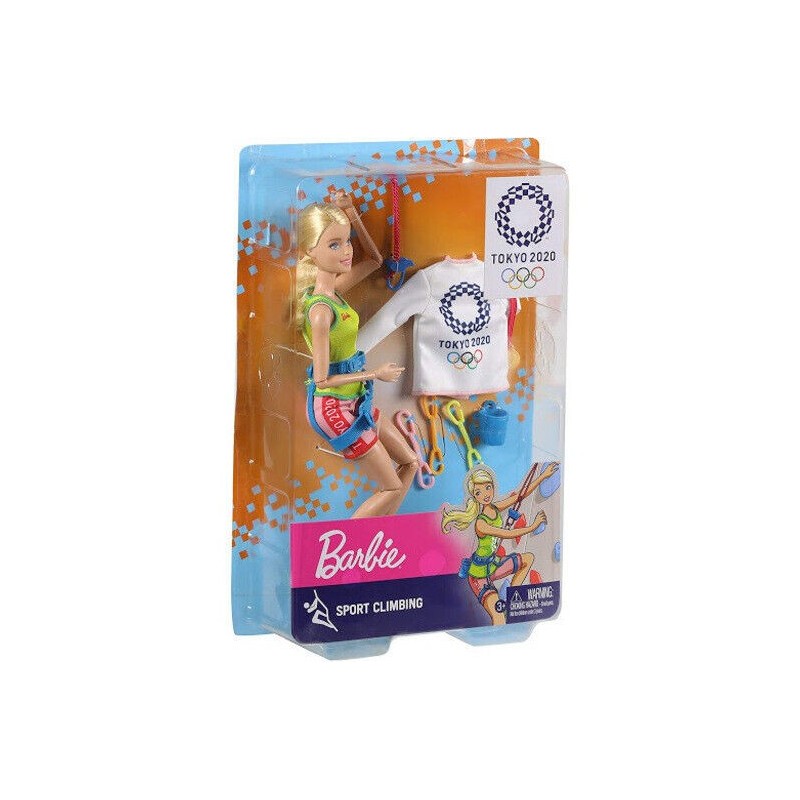 Barbie Olympic Games Tokyo 2020 Set Karate Climbing Skateboarding Softball Gift