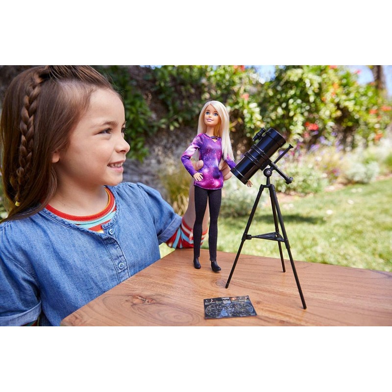 Barbie National Geographic Astrophysicist Doll & Telescope Star Map ...