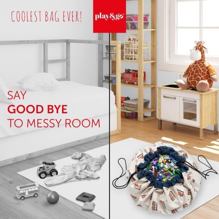 Play&Go - Toy Storage Bag - L.A. Roadmap Playmat Double Reversible ...