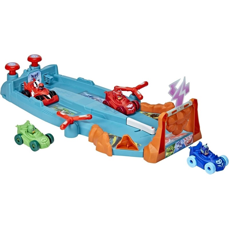 PJ Masks Animal Power Smash and Zoom Race Track Preschool Toy with 4 ...