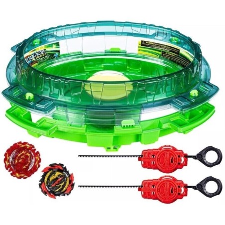 Beyblade Burst QuadDrive Interstellar Drop Beyblade Stadium Battle Set ...