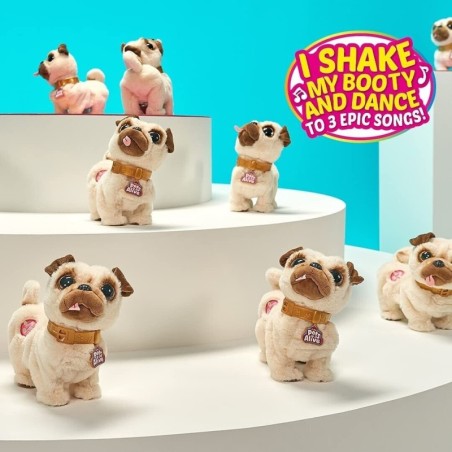 Zuru Pets Alive Poppy the Booty Shakin Pug Interactive Dancing Plush ...