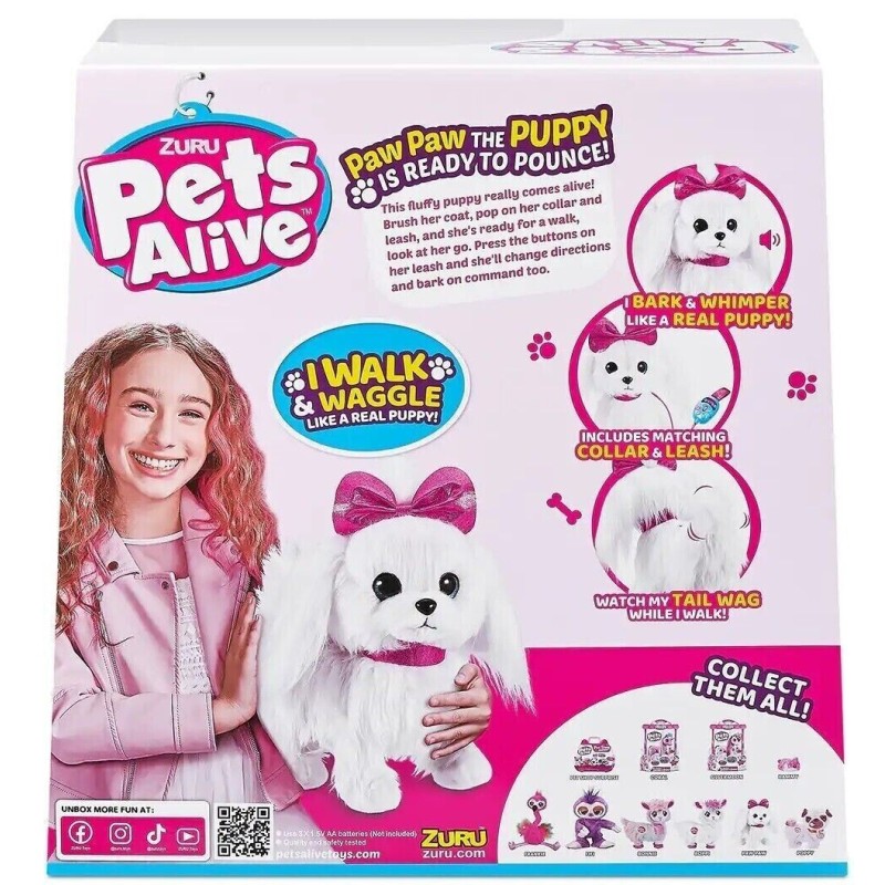 Zuru Pets Alive Paw Paw the Walking Puppy Robotic Ages 3+ New Toy Dog ...