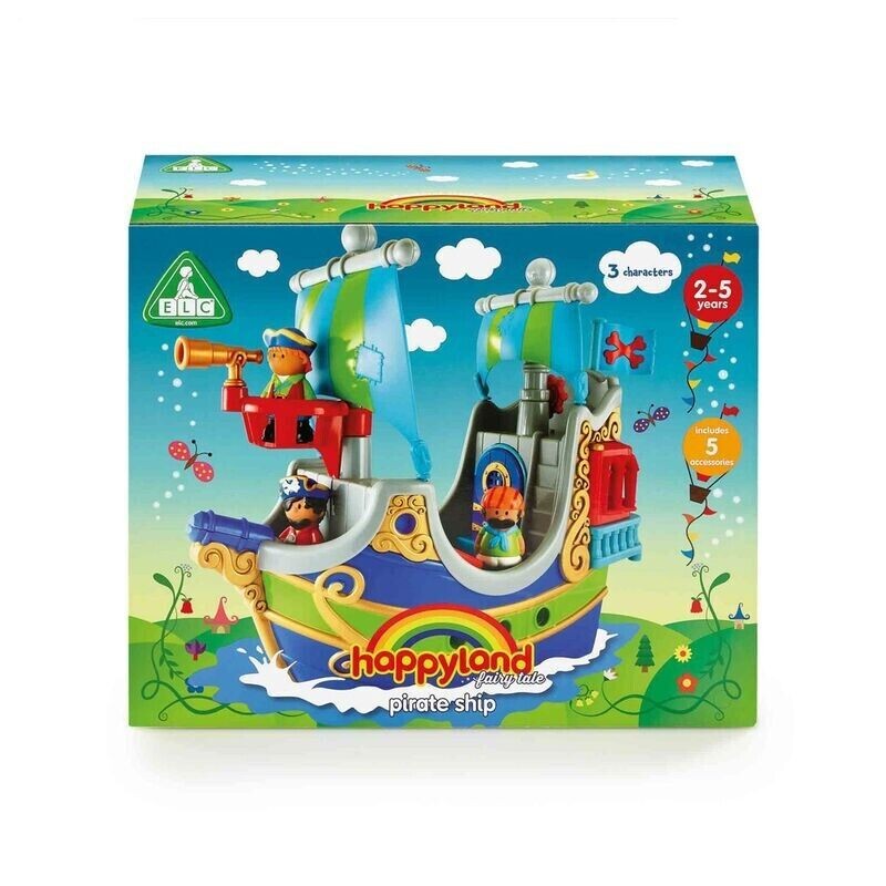 Early Learning Centre Happyland Pirate Ship Imaginative Play Toddler ...