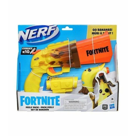 NERF Fortnite Peely Pack + Pack Peely Set De Bananin Blasters 10 Darts ...
