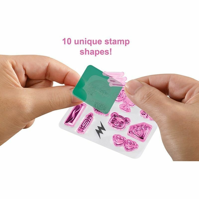 Barbie Crayola Colour Stamp Fashions Set, Blonde Washable Inks Extra Outfit