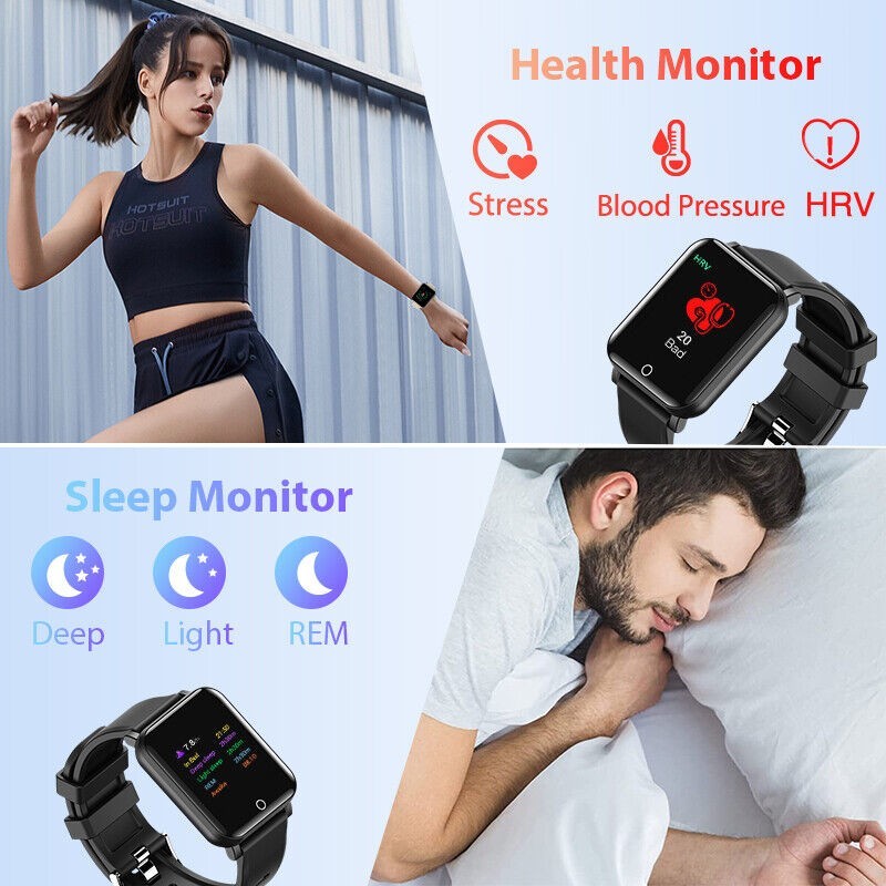 HIMATE J2025E Health Smart Watch Temperature ECG SpO2 Track Sleep Heart ...