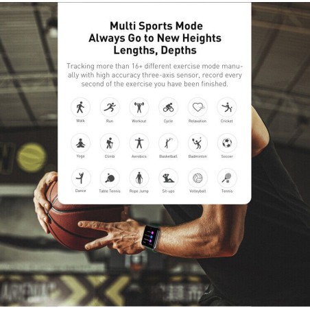 HIMATE J2025E Health Smart Watch Temperature ECG SpO2 Track Sleep Heart ...